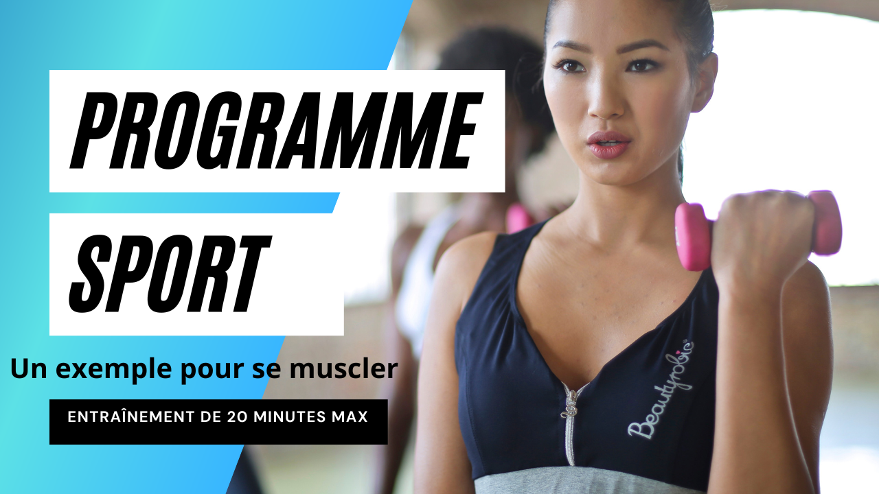 Un exemple de programme pour se muscler à la maison